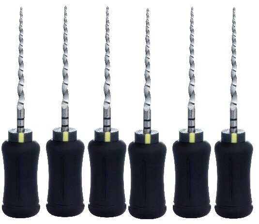 Ultratapers Hand F4, 21мм, ручные файлы, никель-титан, 6 шт. Eurofile