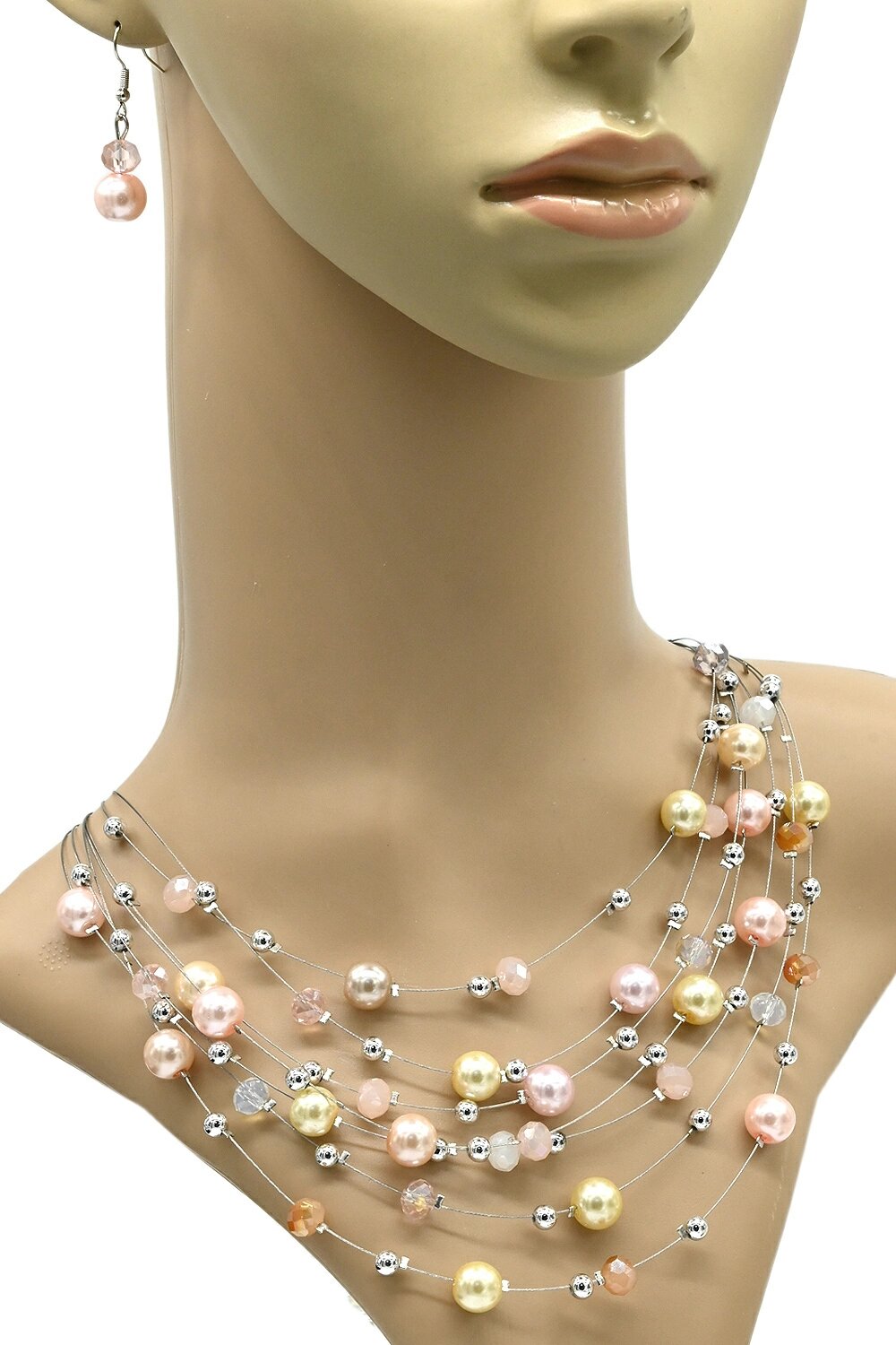 Колье, жемчуг имитация