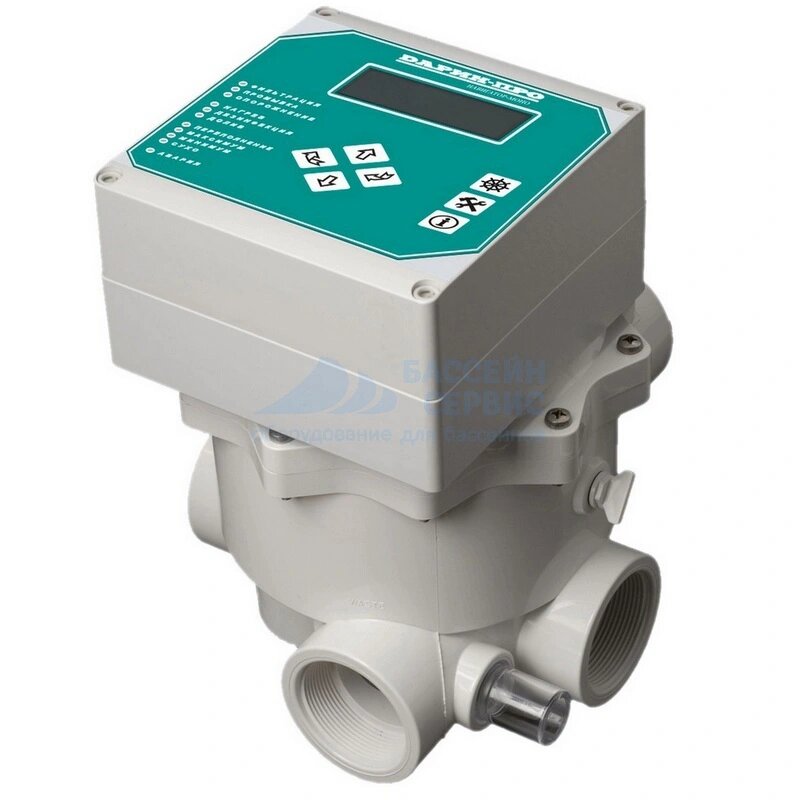 Многофункциональный прибор для бассейна с программированием работы насоса фильтра с блоком управления обратной промывкой Дарин Про "Навигатор-Моно", цена - за 1 шт