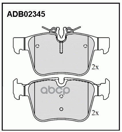 Колодки тормозные задние Mercedes-Benz C-Class (W205) 13-18 S205 14-18 ALLIED NIPPON арт. adb02345