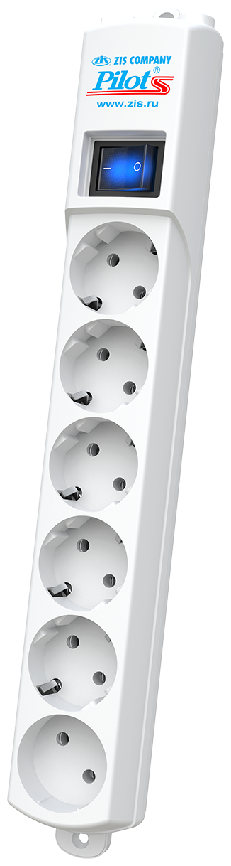 Сетевой фильтр Pilot S 5м белый