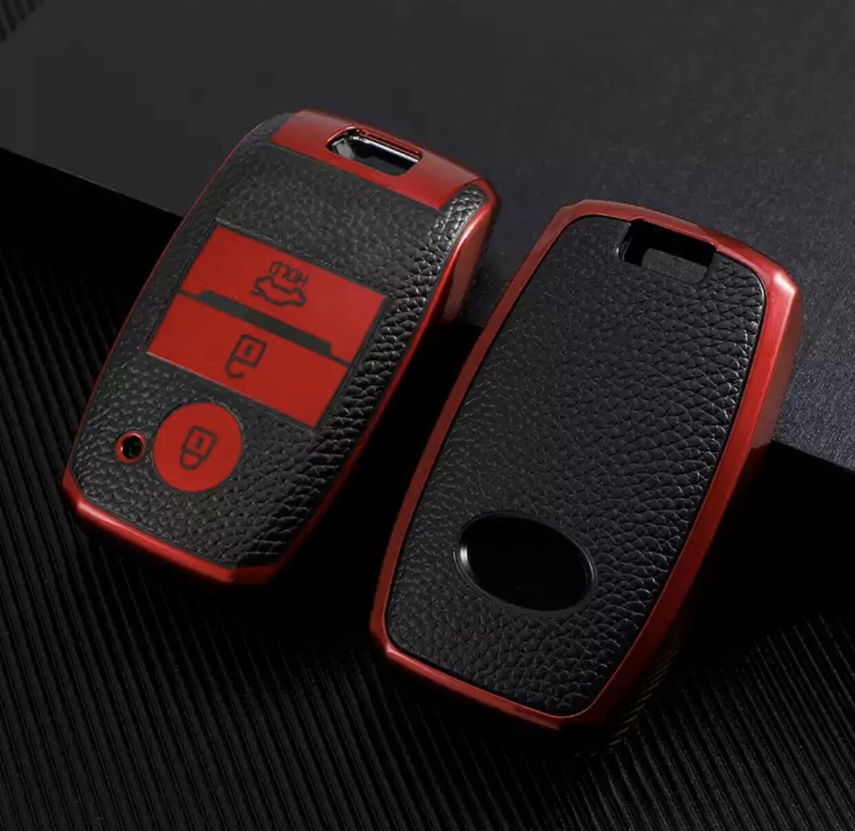 Чехол на ключ Kia / Киа TPU red new