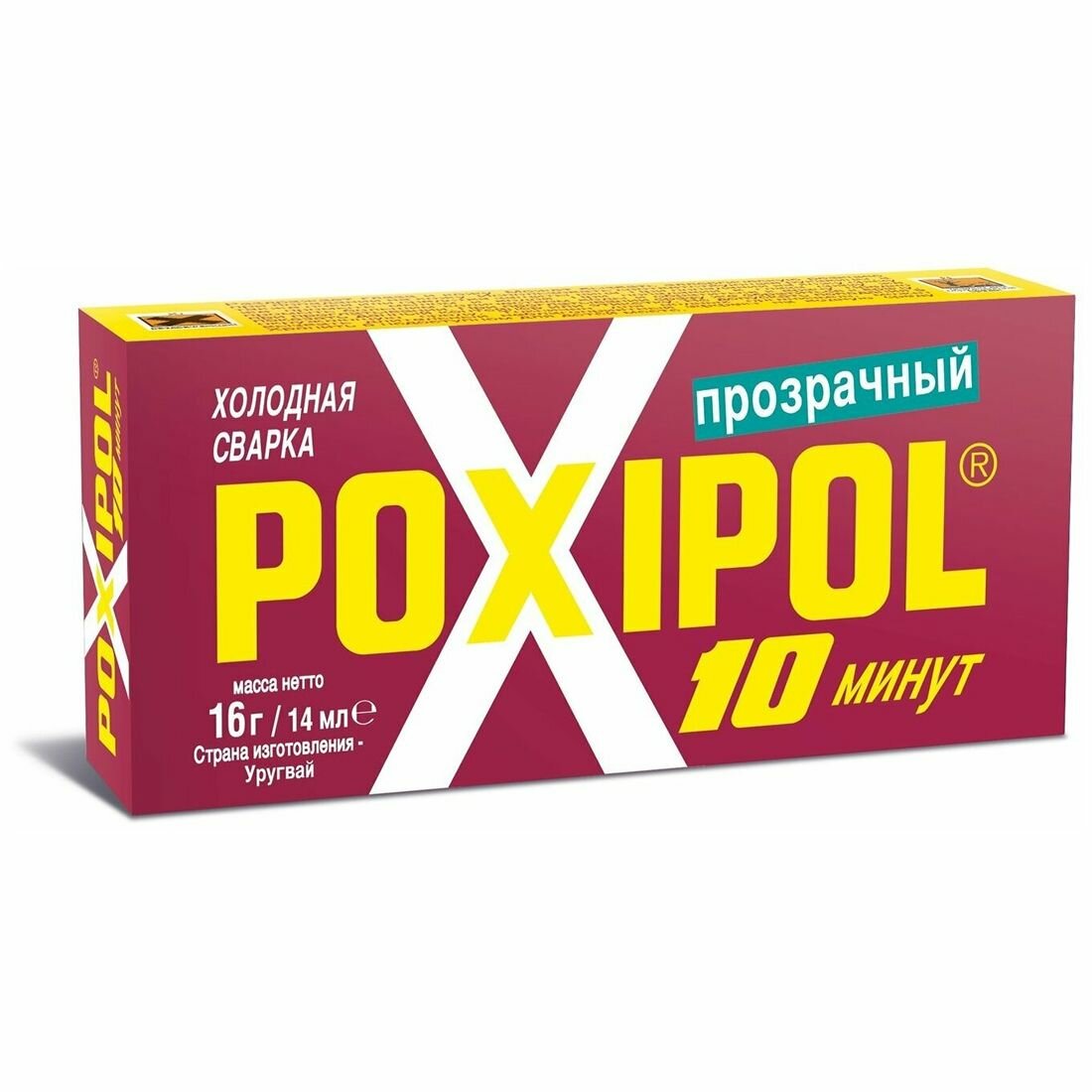 Холодная сварка прозрачная Poxipol (14г) 2079