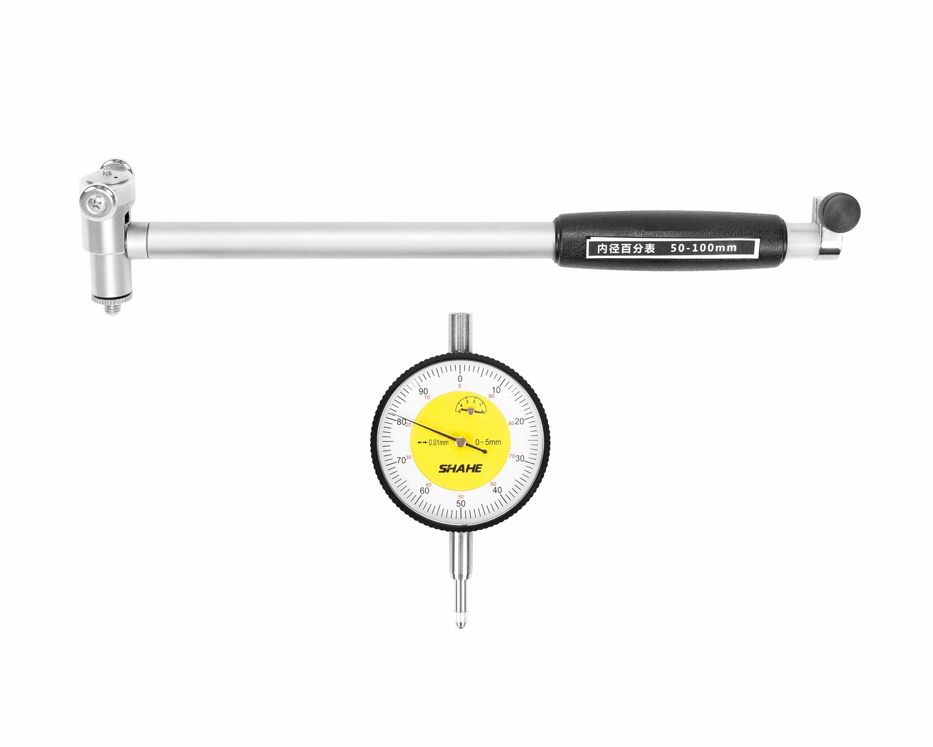 SHAHE Нутромер индикаторный НИ 50-100 мм , ц. д. 0,01 мм, грси №85113-22
