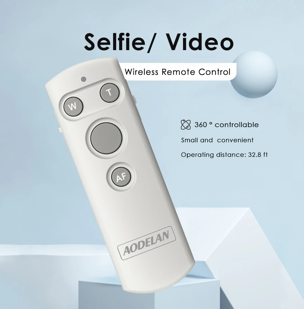 Беспроводной пульт AODELAN Selfie/Video, White - BR-E1B