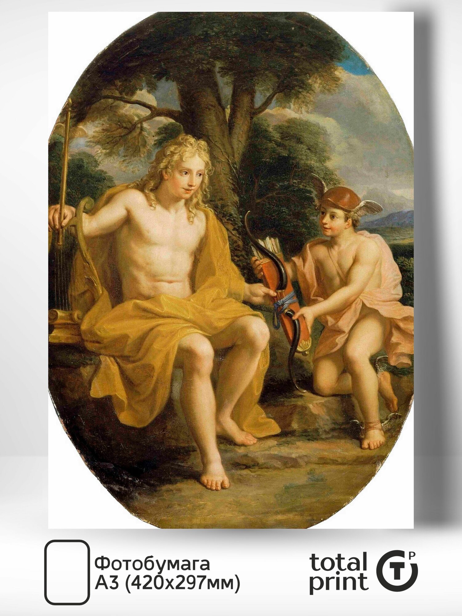 TotalPrint Постер для интерьера, Боги греческой мифологии, А3(42х29,7см)