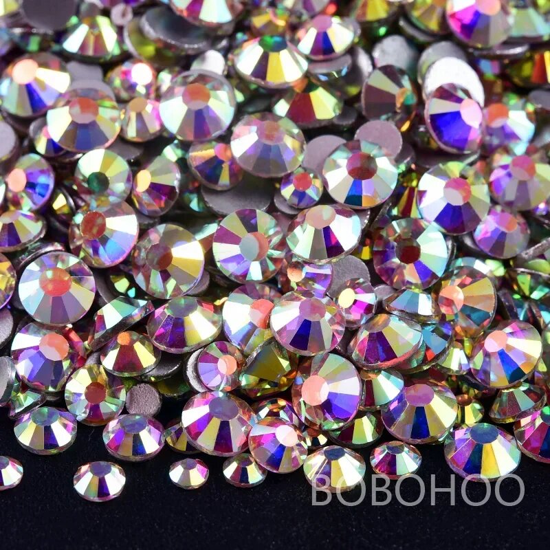 Хрустальные стразы Bobohoo SS3-30 для декорирования ss12-14400pcs, Crystal AB