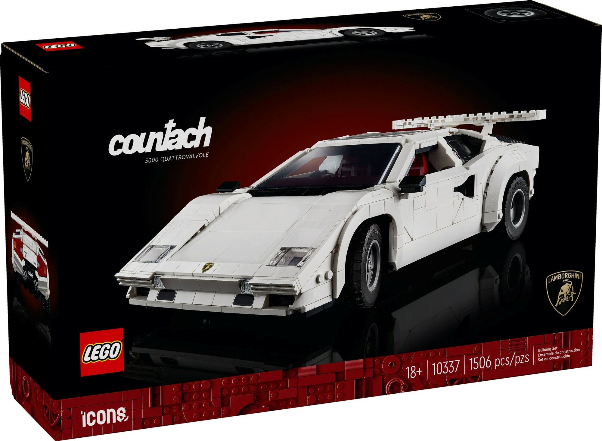 Конструктор LEGO 10337 Lamborghini Countach 5000 Quattrovalvole