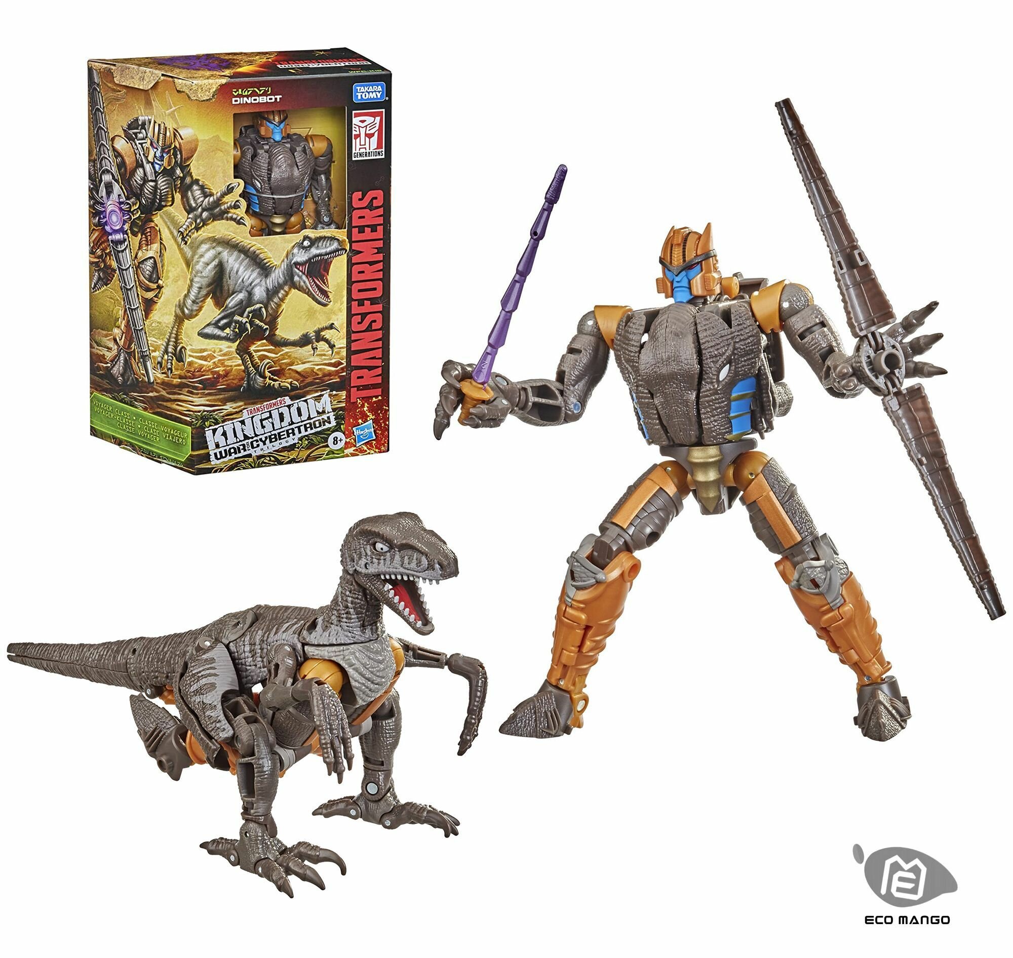 Игрушка Hasbro Трансформеры Война за Кибертрон: Королевство WFC-K18 Динобот, 18 см