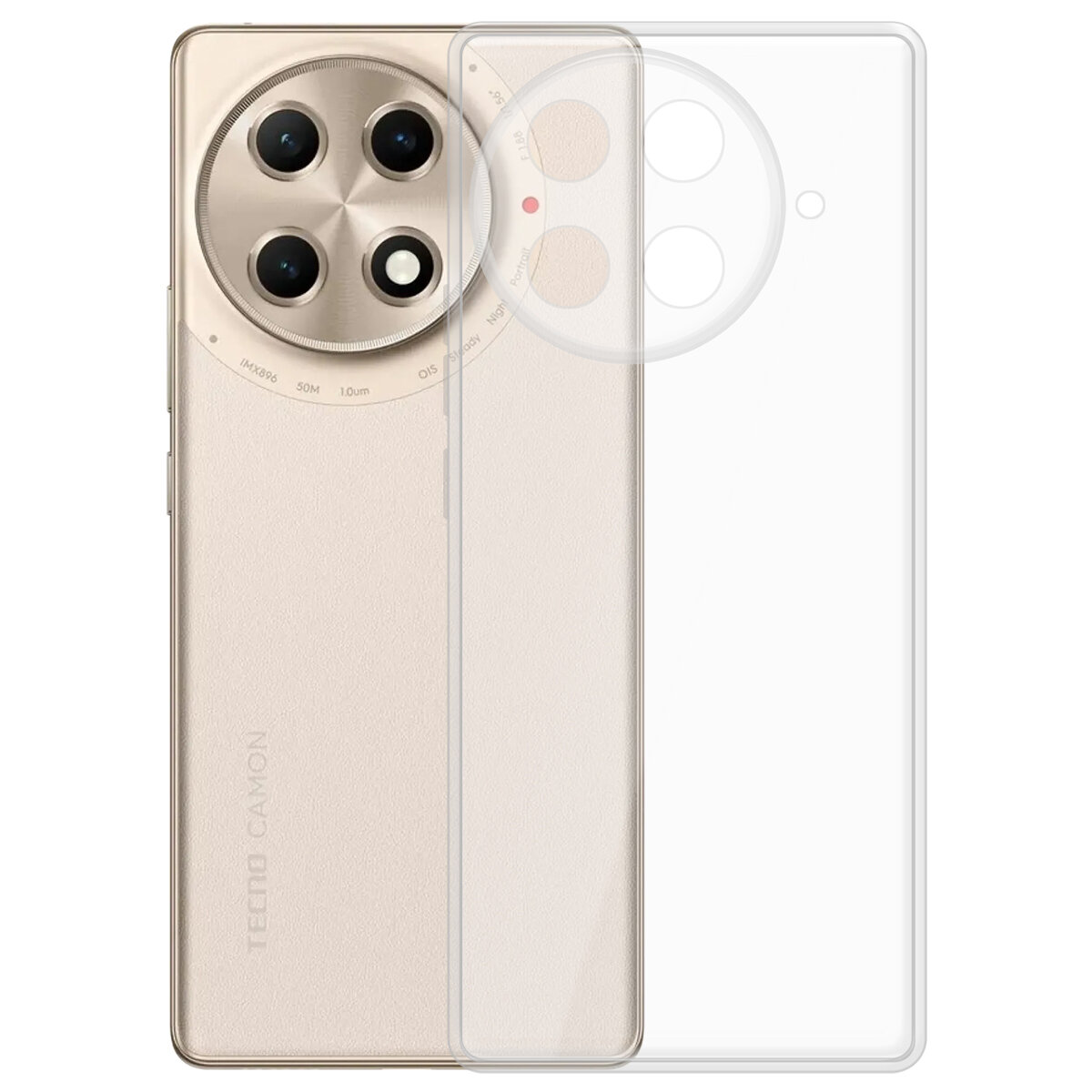 Чехол-накладка Krutoff Clear Case для TECNO Camon 30S-30S Pro