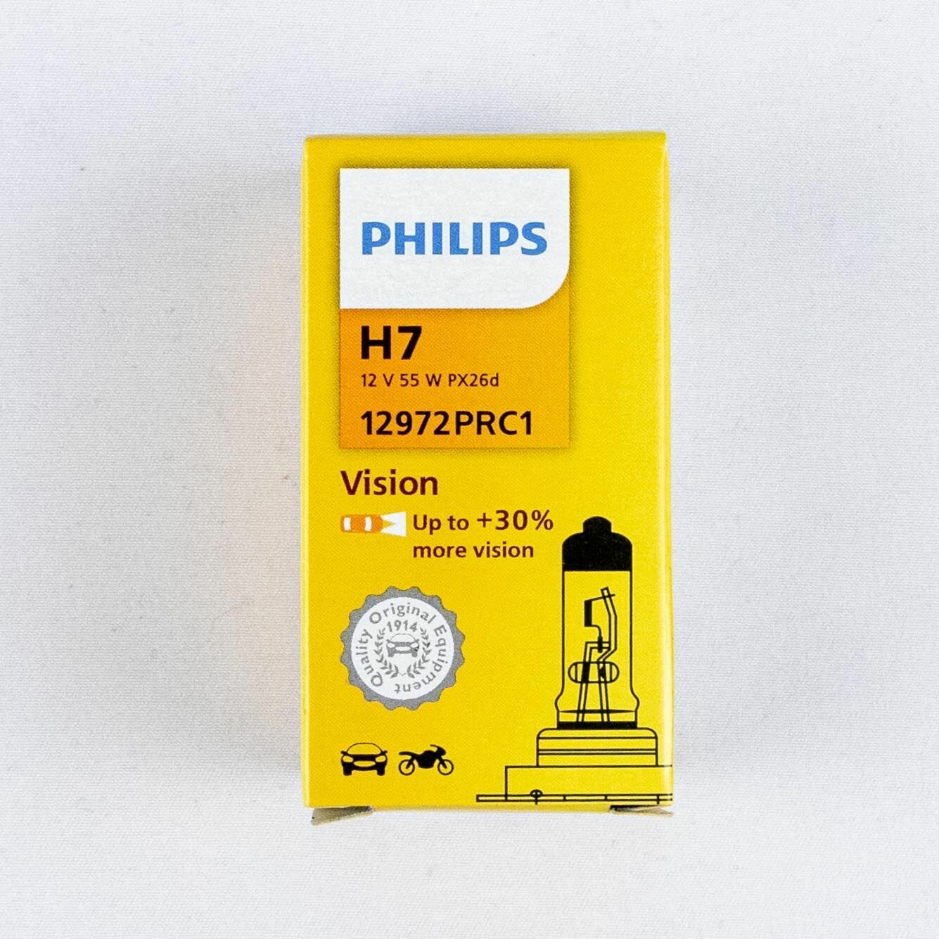 Лампа галогенная H7 12V 55W PHILIPS VISION +30% EU