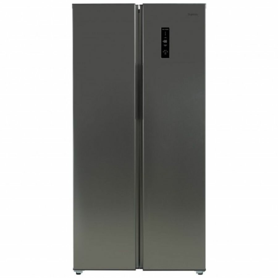 Холодильник Side-by-Side Бирюса 400 I, серый металлик