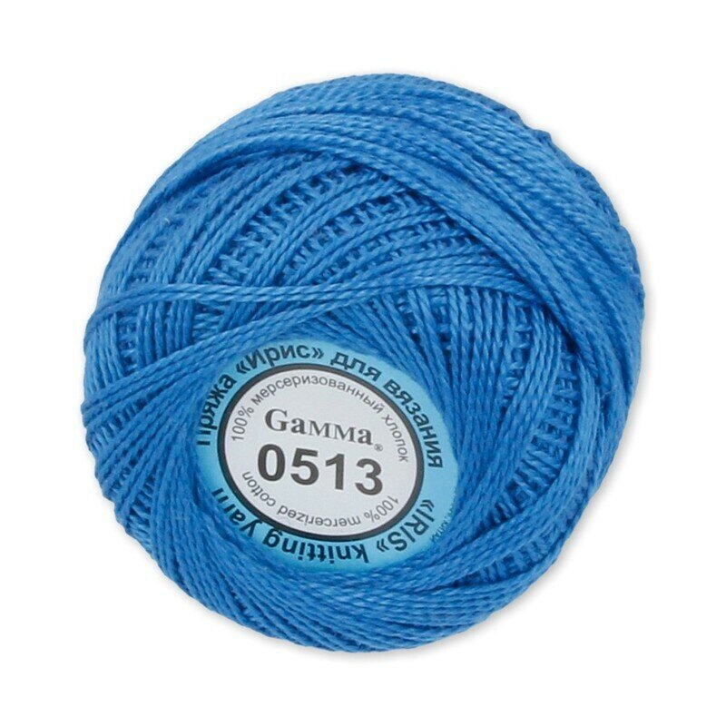 Пряжа "Gamma" Ирис 100% хлопок, цвет: 0513 (2 шт.)