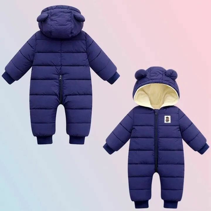 Комбинезон горнолыжный Базовая коллекция, размер 90cm, , dark blue — фото 1