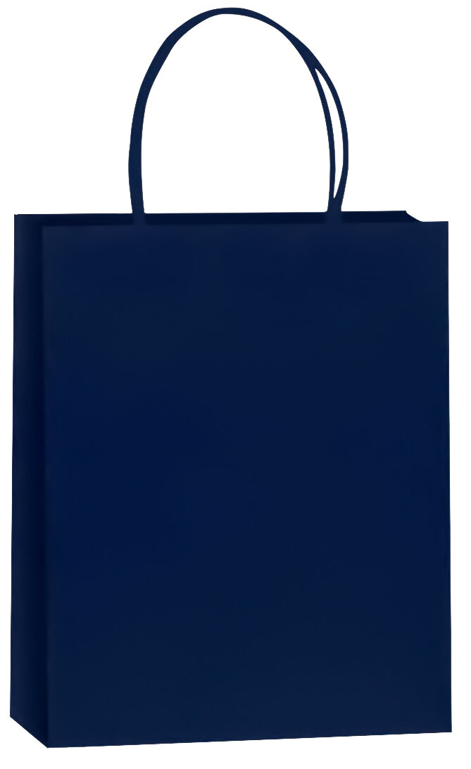 Пакет подарочный, Крафт 120гр, Темно-синий, 33*26*12 см, 1 ш