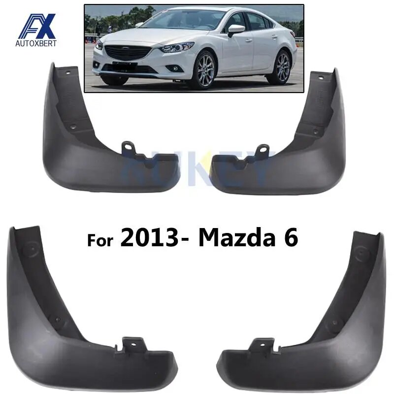 Комплект автомобильных брызговиков для Mazda 6 (GJ) Atenza 2013-2017 2018 2019, брызговики, брызговики, брызговики, крыло 2014 2015 2016