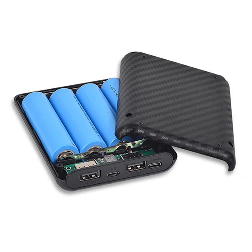 Батарейный блок occkic 4x18650, черный