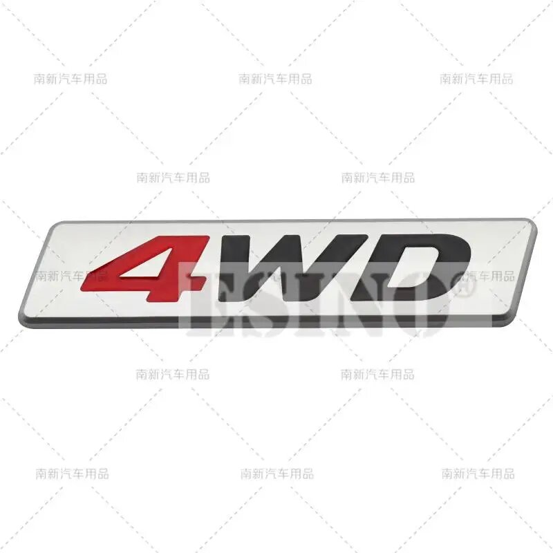 Эмблема 4WD, Style 2, металл, хром