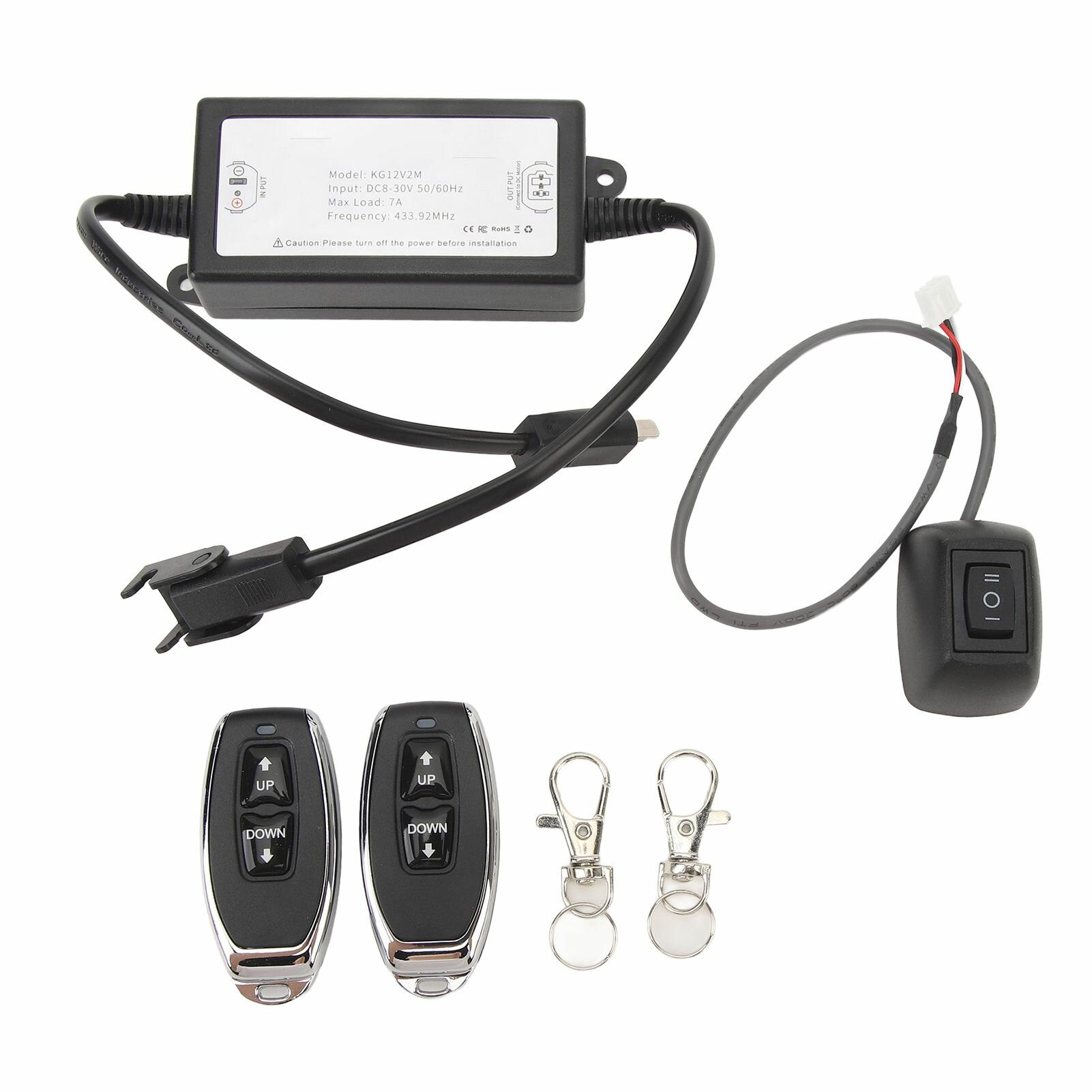 Контроллер линейного привода 8-30 В, 433 МГц, дистанционное управление, 10-50 м