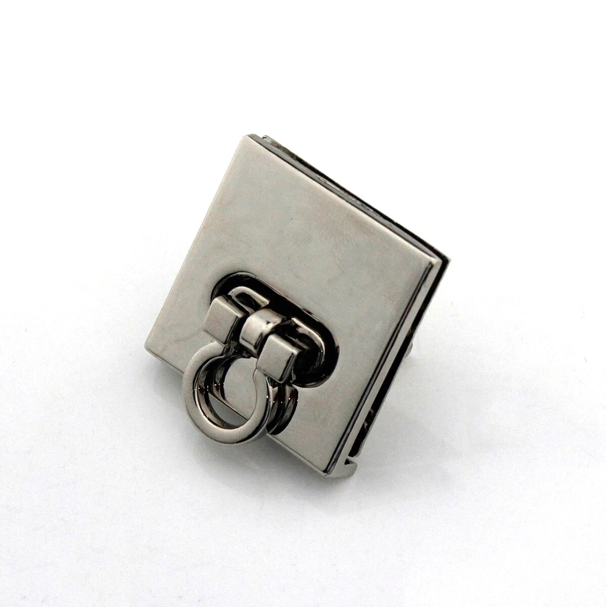 Металлический квадратный поворотный замок, 1 шт. Серебряный, silver
