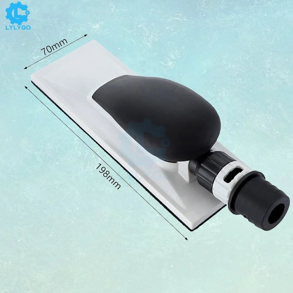 Блок шлифовальный с пылеотводом малый, брусок для шлифования авто 198*70mm