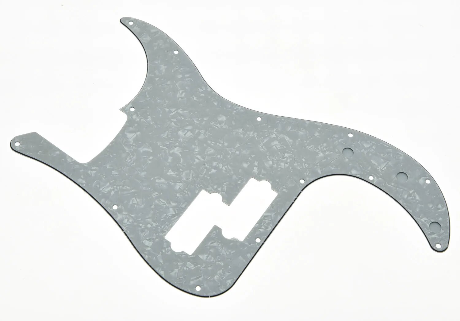 Dopro P Bass Накладка для деки из акрила/металла Серый, White Pearl