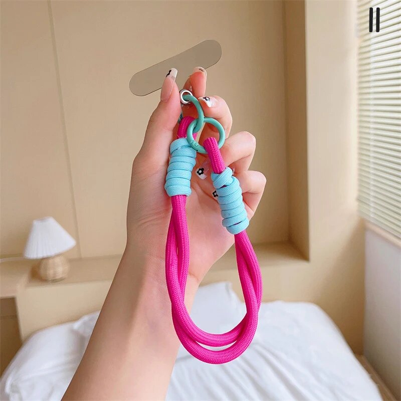 Ремешок на запястье для телефона, очаровательные аксессуары для сотовых телефонов с патч-ключом, ремешки, изысканный браслет, ювелирный шнурок для телефона, брелок