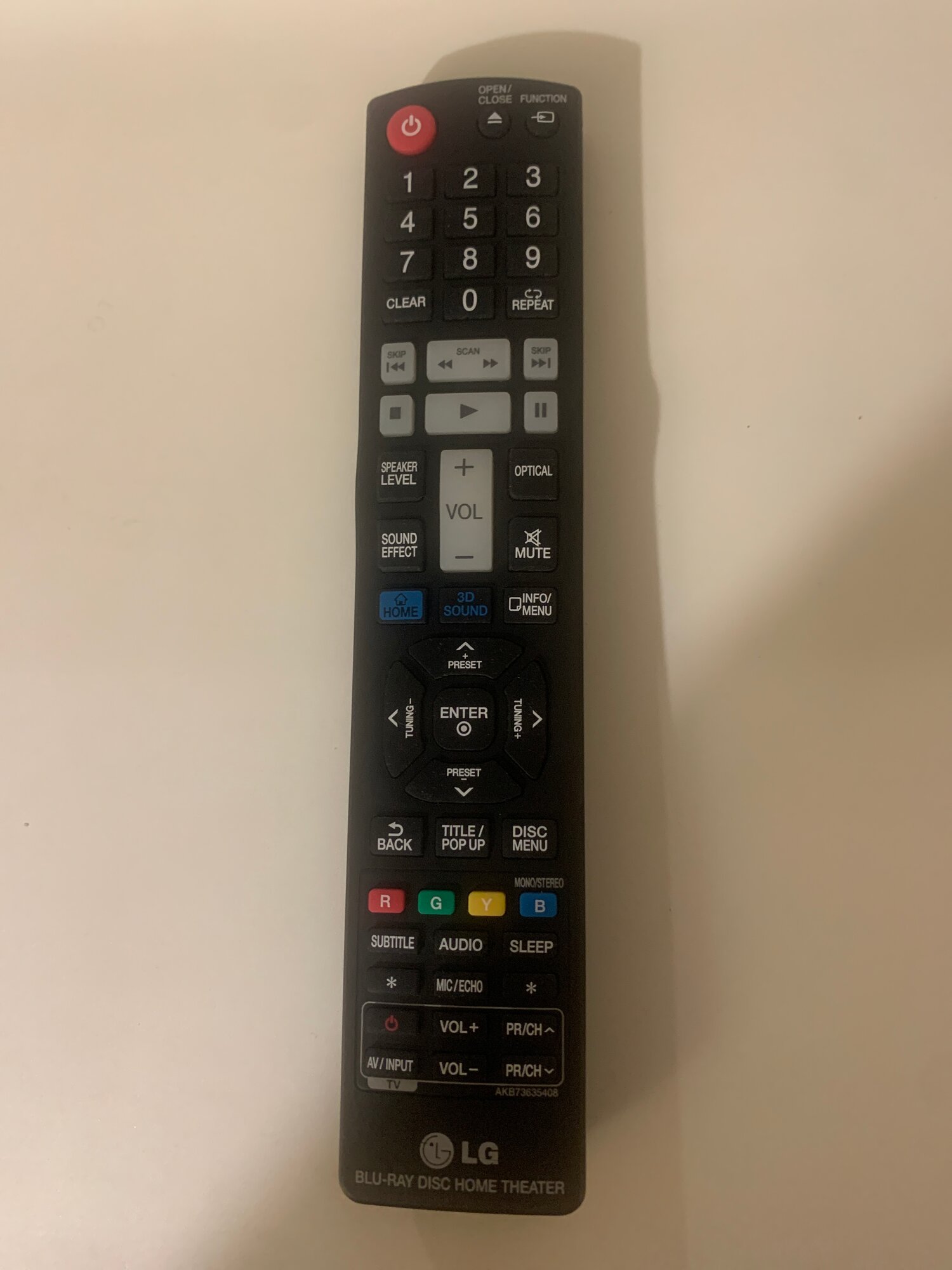 Пульт LG AKB73775608, для домашнего кинотеатра, оригинальный