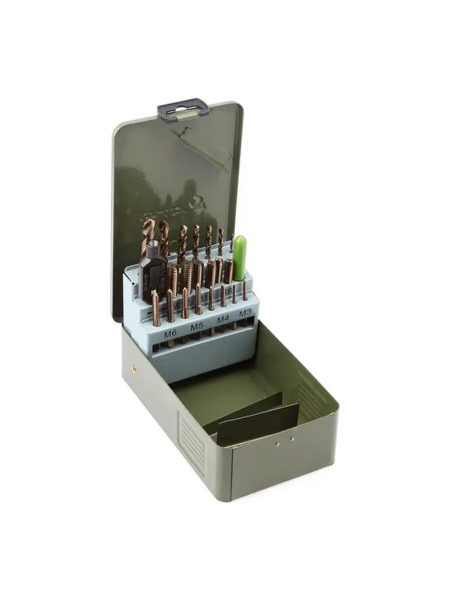 Набор метчиков и свёрл 22 предмета Дело Техники 229022