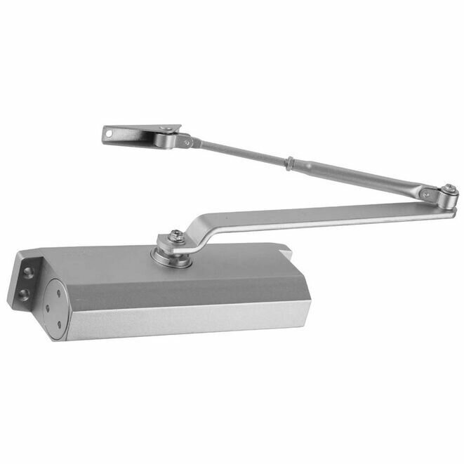 Доводчик дверной ЗУБР вес двери 100 кг, высота 50 мм, материал силумин