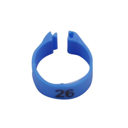 Кольца для цифровой маркировки для птиц 100 шт Синий, Inner diameter 1.2cm, Синий