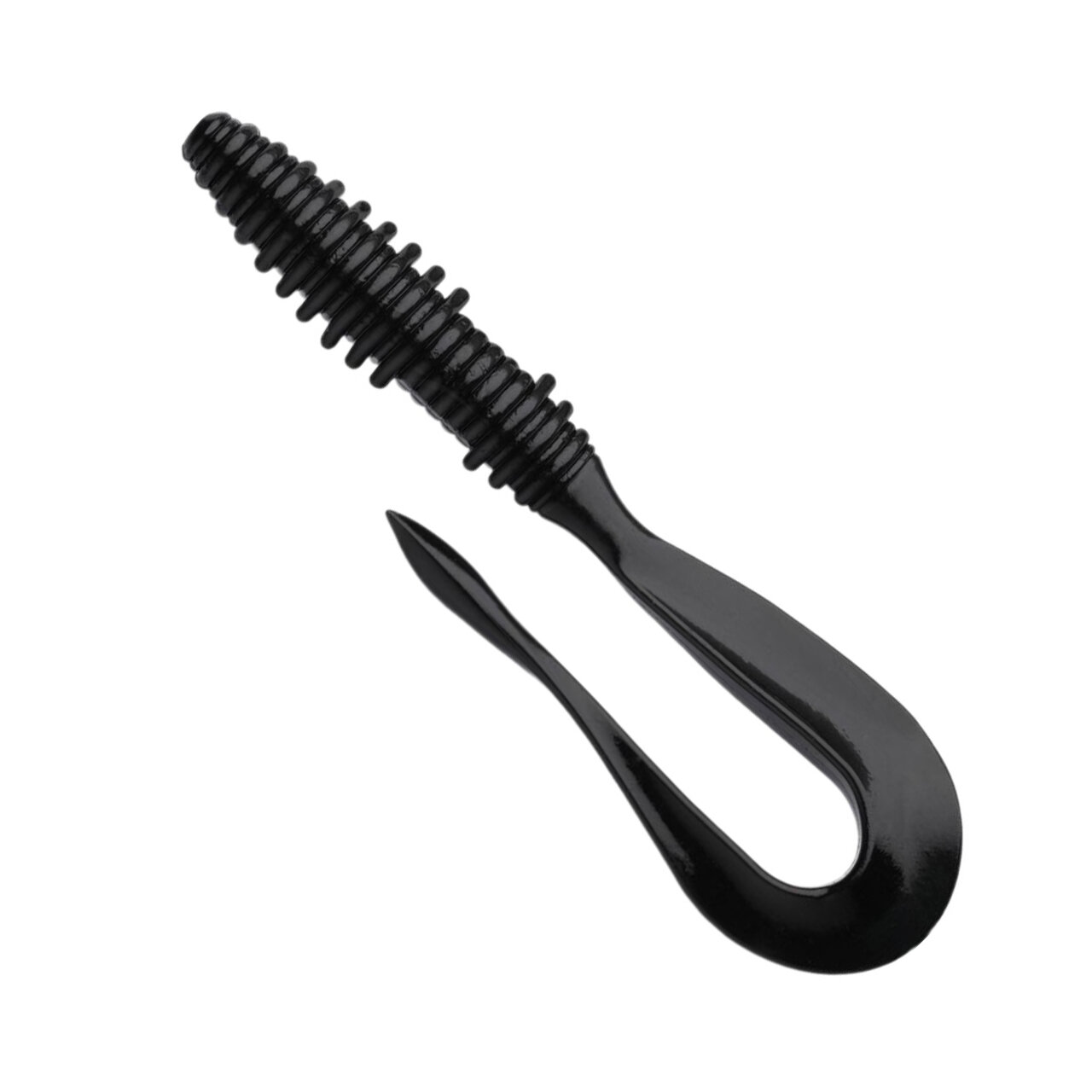 Приманка силиконовая Keitech Mad Wag 7", 12,3г, цвет #001 Black