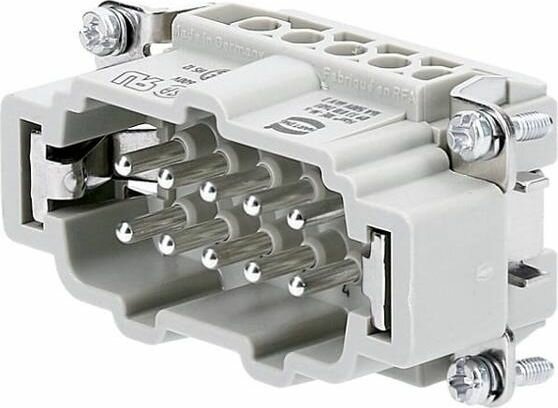 Разъем HARTING 09330102601 Разъем: прямоугольный "папа" Han E PIN: 10 10+PE размер 10В 1шт