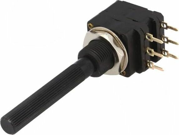 Потенциометр PIHER PC16DH-10IP06-472A2020-TA осевой, однооборотный 4,7кОм 200мВт THT 6мм 1 шт