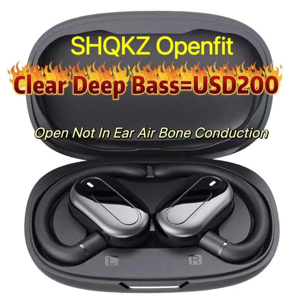 Shokz Openfit OWS Crazy Bass Наушники black