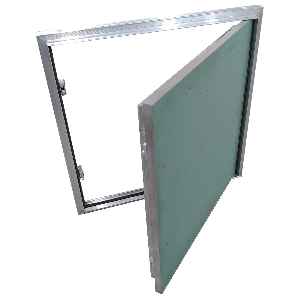 Люк-дверь под покраску Визионер титан мини 400х600 мм, алюминиевый каркас , гипсокартонный