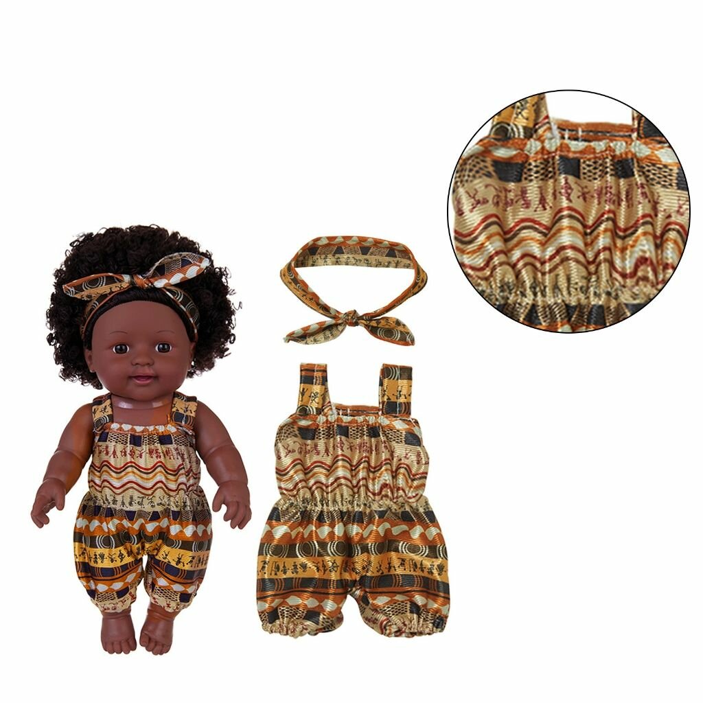 12-дюймовая черная детская комфортная кукла play house toy, виниловая кукла-Q12-071-03