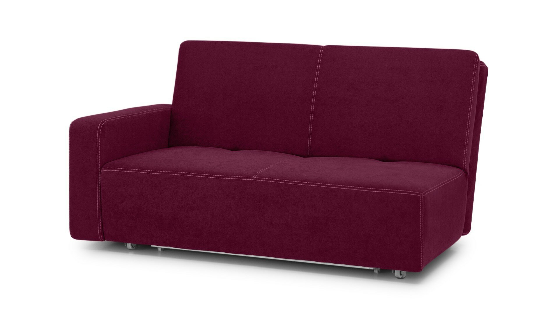 Диван Лорма Vivaldi 35 NEW 157x100x86 см, темно-бордовый Велюр, аккордеон Фиеста