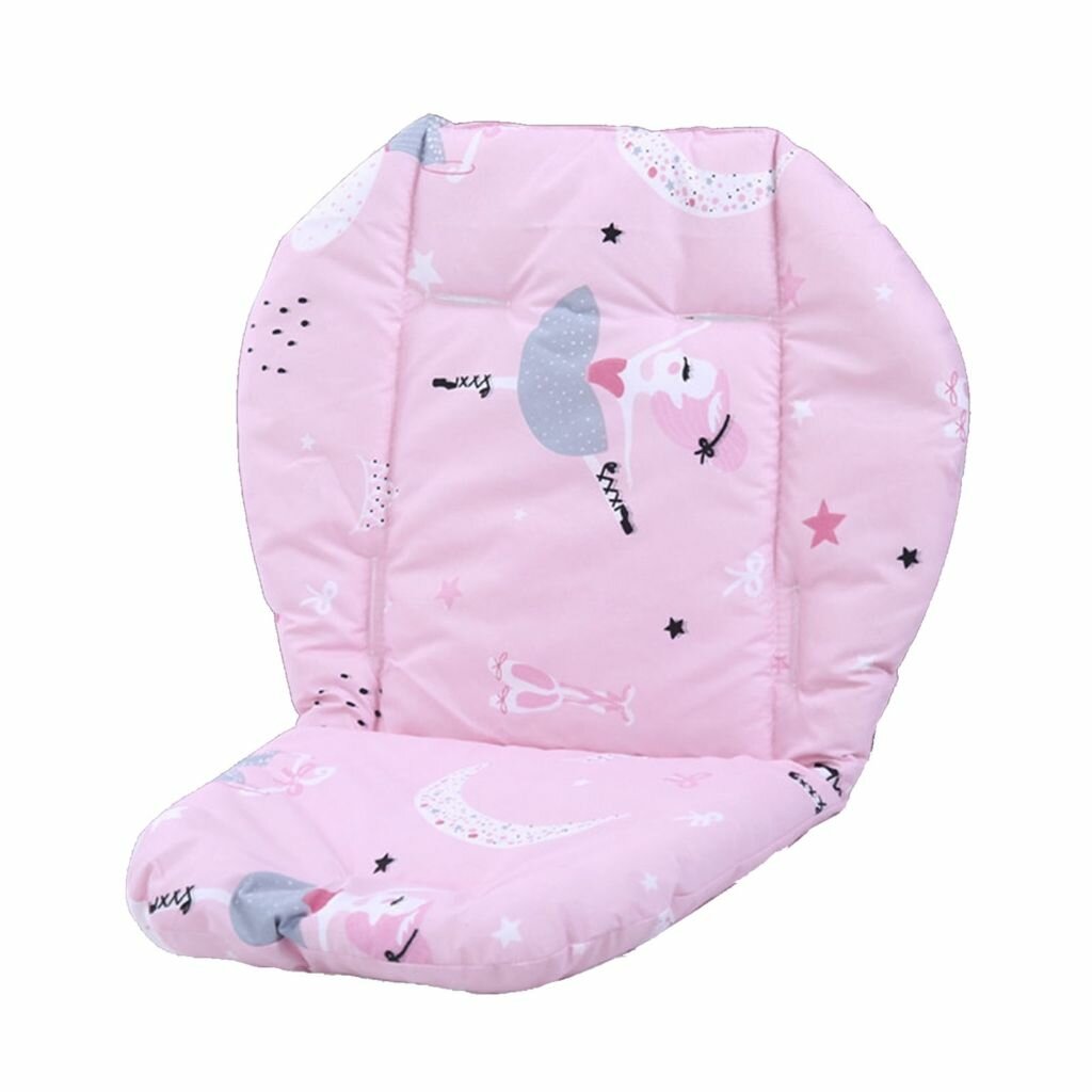 Аксессуары для колясок, Мягкий матрасик для коляски - розовая лунная принцесса