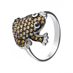 Кольцо, серебро, 925 проба