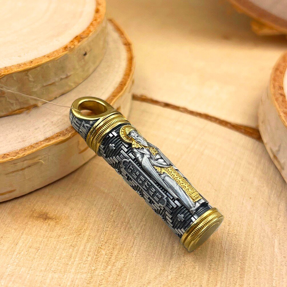 Подвеска, серебро, 925 проба, чернение, золочение, оксидирование