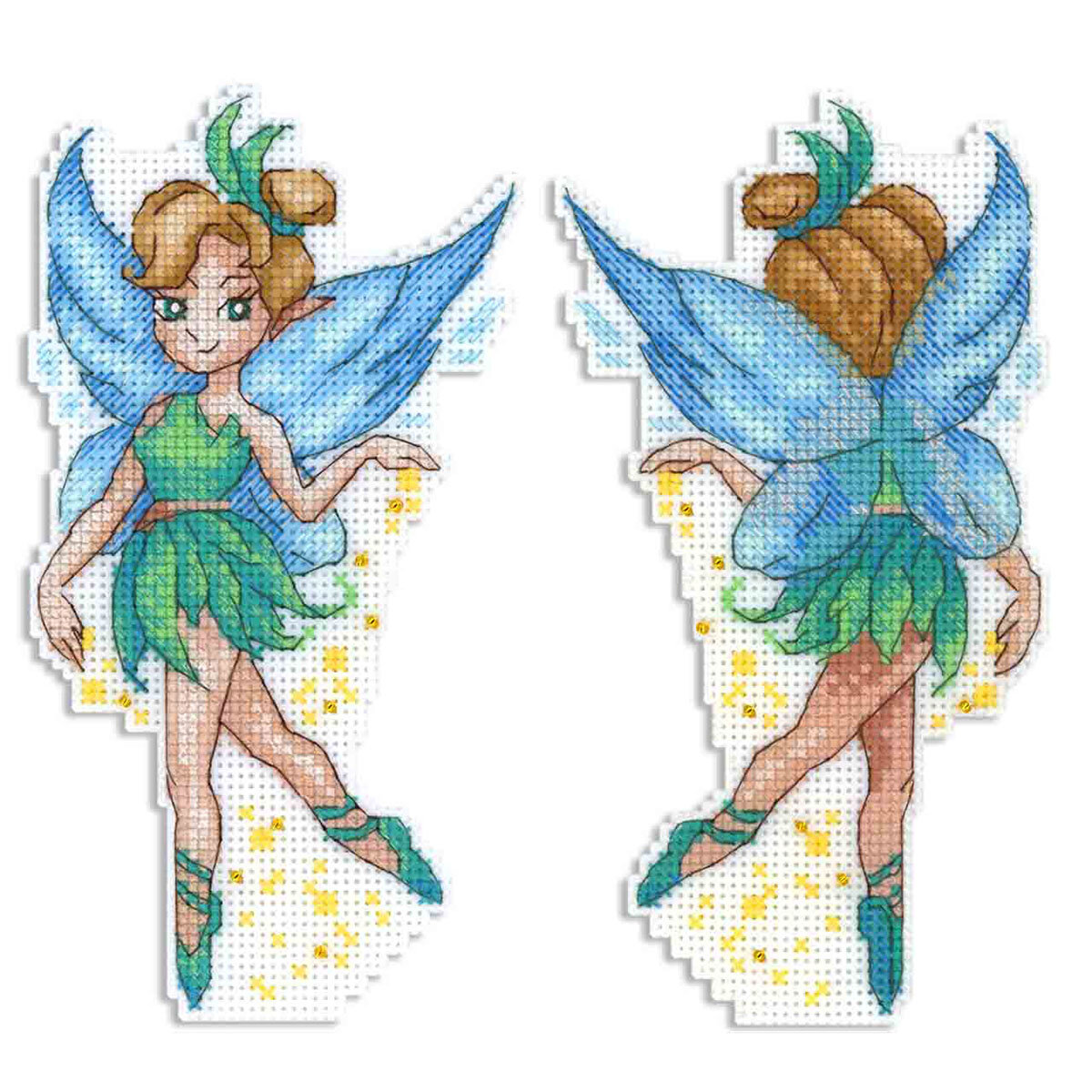 Набор для вышивания М. П. Студия "Маленькая фея", на пластиковой канве, 16х9 см (Р-1127)