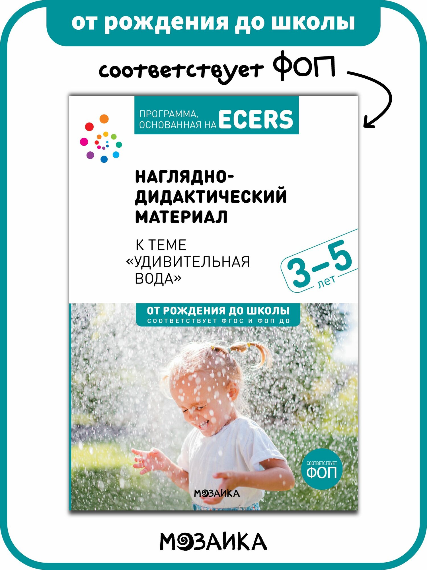 Наглядно-дидактический материал к теме «Удивительная вода» от рождения до школы для детей 3-5 лет, Программа ECERS, ФОП