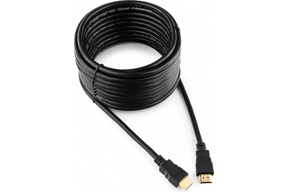 Cablexpert HDMI2.0 кабель 7.5м 19м/19м медь черный экран позолоченные разъемы CC-HDMI4-7.5M