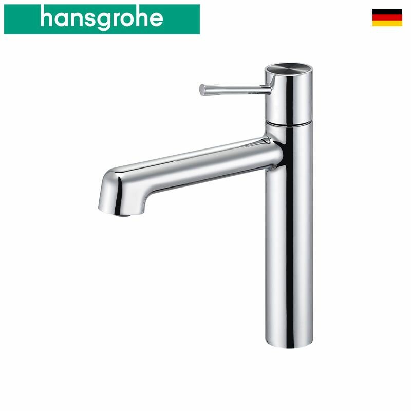 Hansgrohe полностью медный смеситель для умывальника, вращающийся бытовой простой смеситель для горячей и холодной воды хром