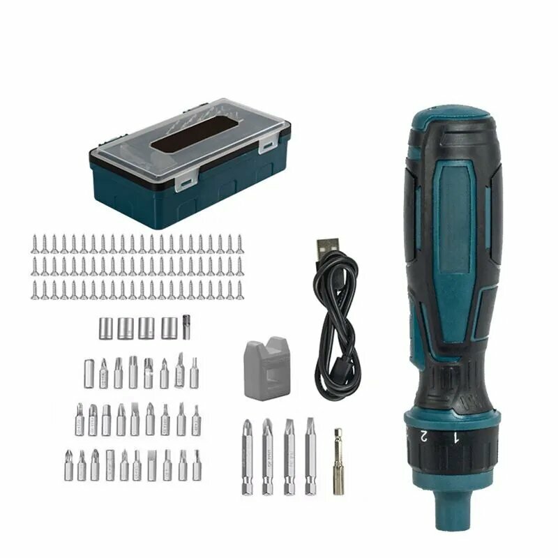 Отвертка динамометрическая, крутящий момент до 2,5 Нм, 105 деталей