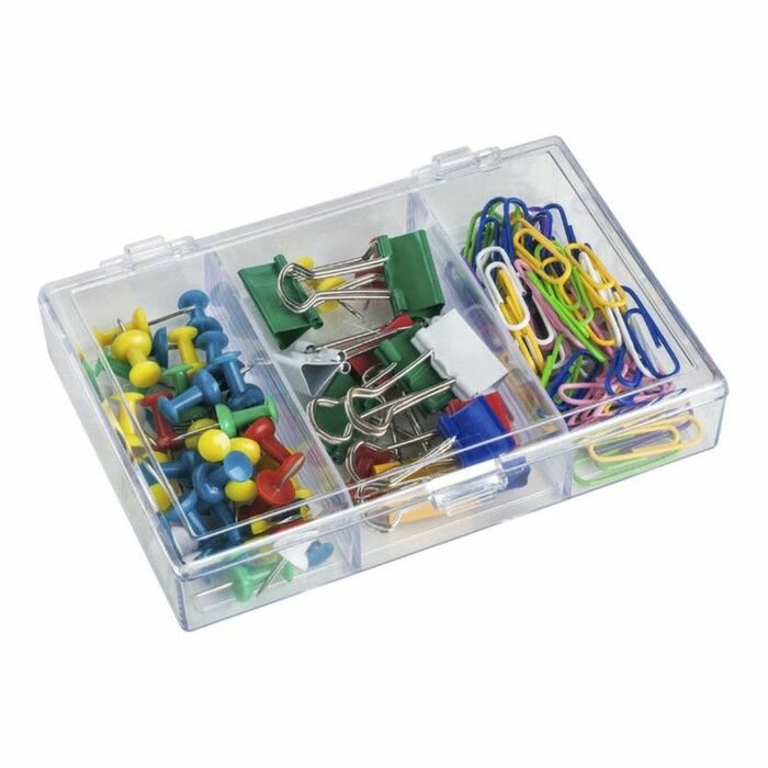 Набор мелкоофисных принадлежностей GLOBUS Globus, 3 предмета, 100 шт, пластиковая упаковка (НК-301)