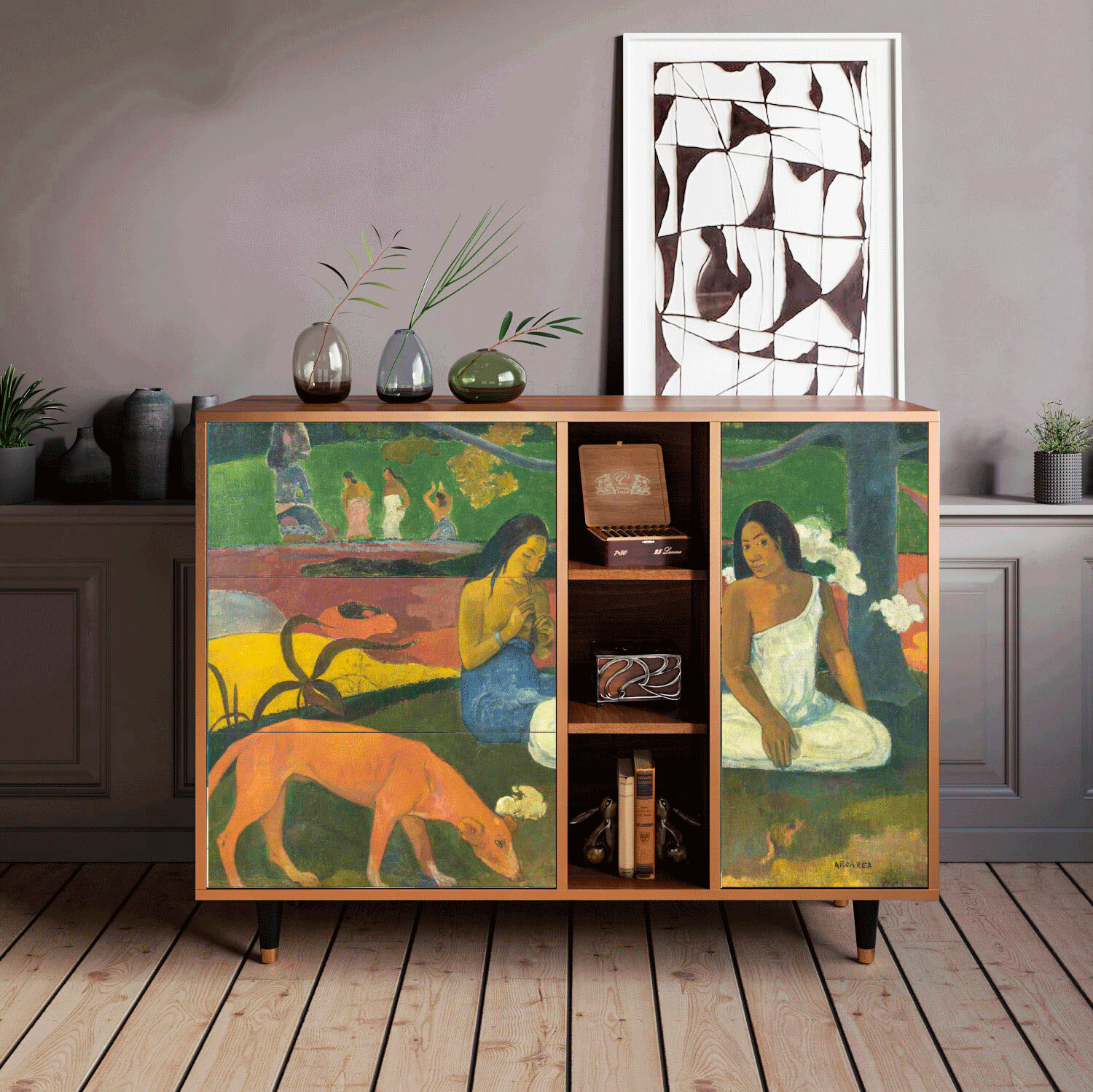 Комод - STORYZ - BS2 Arearea by Paul Gauguin, Разер - 125 x 97 x 48 см , Цвет корпуса - Орех