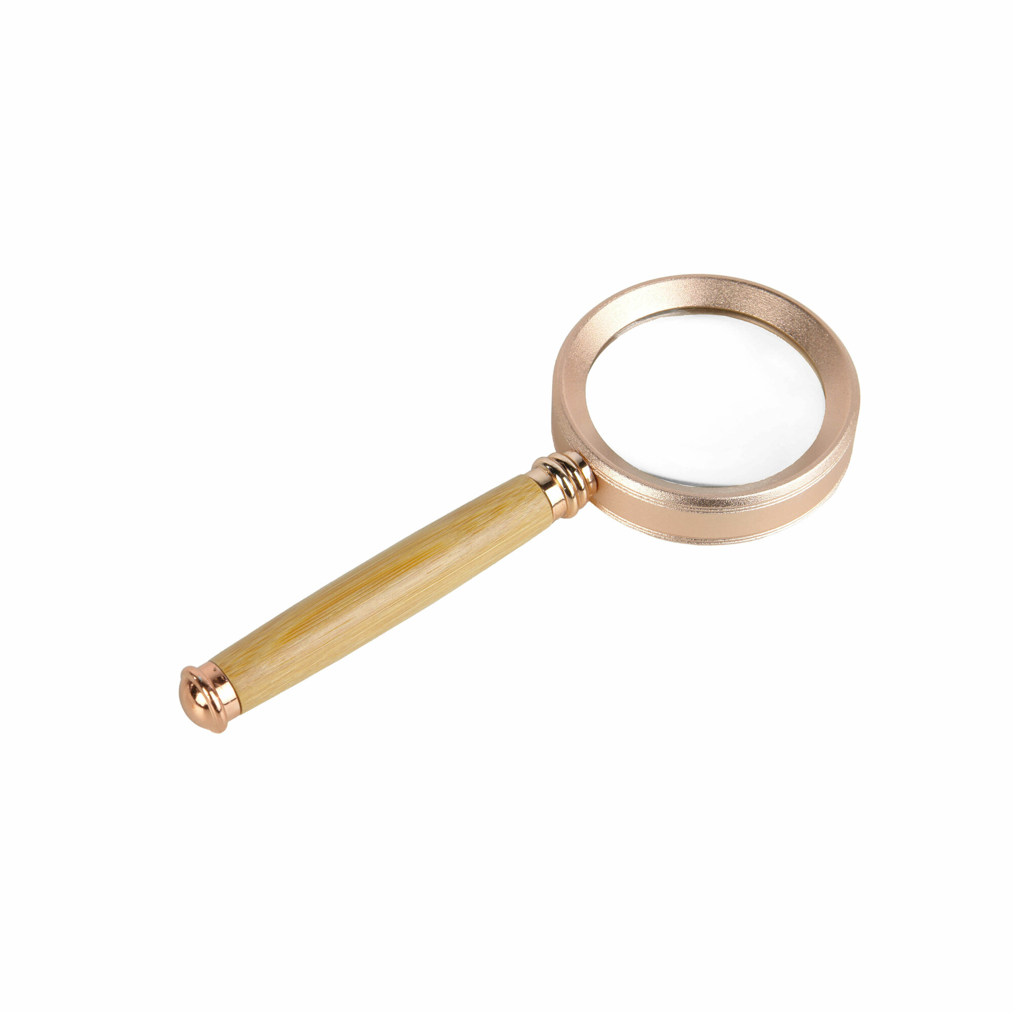 Лупа ручная Veber MG20X50, с бамбуковой ручкой, диаметр линзы 50мм, увеличение 20 крат