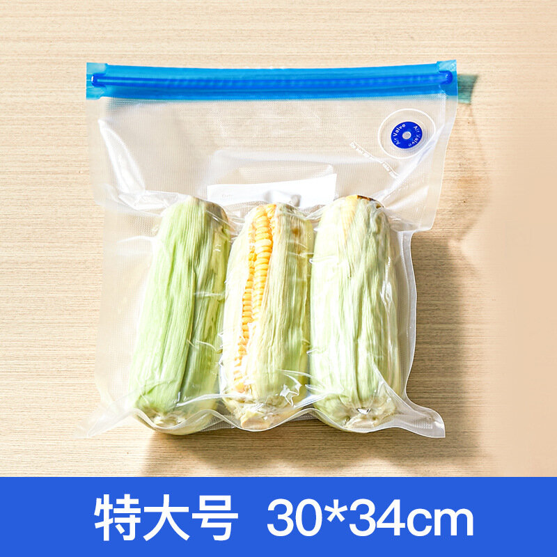 Пищевые герметичные пакеты 30x34 см для холодильника, фруктов и кухонного хранения из пластика
